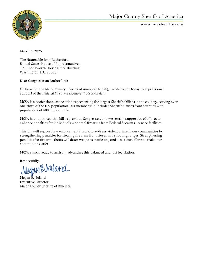 (03/06/25): FFL Protection Act Support Letter